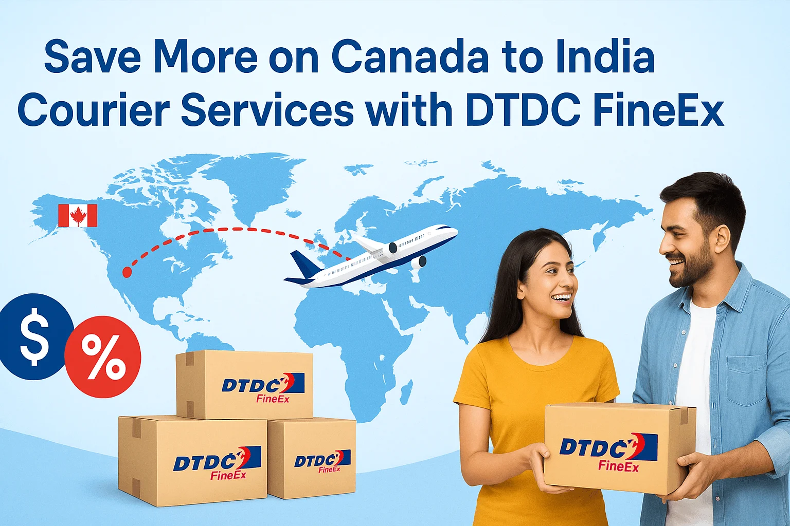 Send Parcels Easily with Canada to India Courier Services
